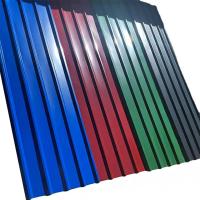 China Color-Coated Galvanized Corrugated Steel Roof Sheet for and 0.12-0.8 mm Thickness for sale