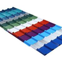 China 600mm-1250mm Width Coated Corrugated Roofing Sheet Carbon Steel Metal Roofing Panels for sale
