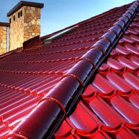 China Customized RAL Color Corrugated Steel Metal Zinc Tile Roof Sheet for Building Roofing for sale