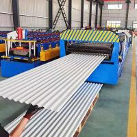 China Customized RAL Color Corrugated Steel Metal Zinc Tile Roof Sheet for Building Roofing for sale