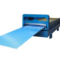 China SGCC 14 Gauge Corrugated Steel Step Tiles Gerald Roofing Sheet with 600mm-1250mm Width for sale