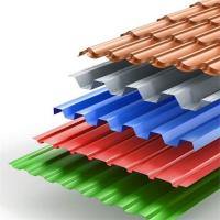 China Length 1800-2000mm Hot Dipped PPGI Steel Roofing Sheet made of SGCC for Durable Roofing for sale