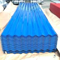 China Heat Resistant 20 Gauge Colored Galvanized Aluzinc Corrugated Fiber Cement PVC Roofing Sheet from Beijing for sale