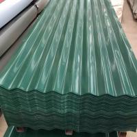 China Heatproof 20 Gauge Colored Galvanized Aluzinc Corrugated Fiber Cement PVC Roofing Sheet for Beijing for sale