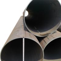 China BS Standard Half Corrugated Pre Galvanized Round Steel Pipe for Construction Industry for sale