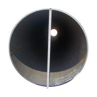 China BS Standard Half Corrugated Pre Galvanized Round Steel Pipe for Construction Industry for sale