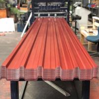 China Double R 07mm Aluminum And Zinc Ppgi Blue Line Corrugated Tile It4 Profile Roofing Sheet for sale