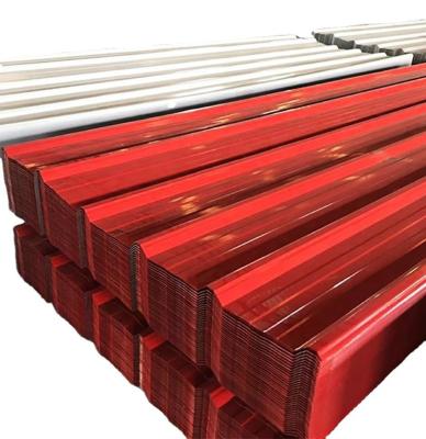 China Zinc Coated Steel Tile for Roofing 0.75mm PPGI Prepainted Corrugated Sheet for sale
