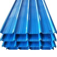 China 28b Gauge Aluzinc Waterproof Corrugated Solar Fiber Cement Roofing Sheet 20 Black Foot for sale