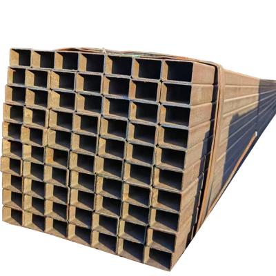 China 1*1inches*1.8mm Black Hollow Section Mild Rectangular Steel Tube in Galvanized Colour for sale