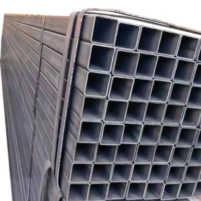 China Galvanized Square Tube 40x40mm 6m Length Black Iron Rectangular Steel Tube Promotion for sale