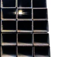 China Hot Rolled ASTM A500 1*1inches*1.8mm Black Hollow Section Galvanized Steel U-Bar for Building for sale