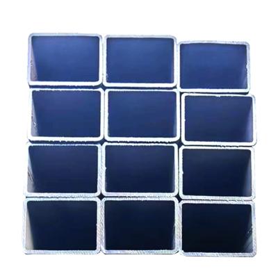 China Welded Galvanized Steel U-Bar Custom Color Black Pipe Iron Square Tube for Building for sale