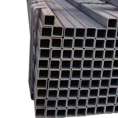 China 3 Inch Black Iron Pipe Cold Rolled Mild Steel Rectangular Steel Channels U-Bar Galvanized Square Tube for sale
