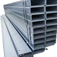 China ERW Technique Non-deformation Carbon Rectangular Steel Tube for Hot Rolled U-Bar Channels for sale