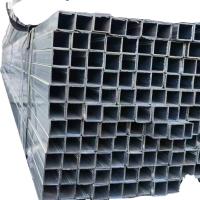 China Channel Steel Standard Sizes Galvanized Square Steel Tube 2 3/4x2 3/4 3.5 x 3.5 Inch for sale