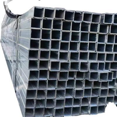China Channel Steel Standard Sizes Galvanized Square Steel Tube 2 3/4x2 3/4 3.5 x 3.5 Inch for sale