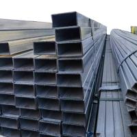 China Channel Steel Standard Sizes Galvanized Square Steel Tube 2 3/4x2 3/4 3.5 x 3.5 Inch for sale