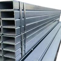 China Clearing Stock Carbon Rectangular Steel Tube Finely Processed U-Bar Galvanized Square Tube for sale