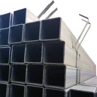 China Mental Construction Black Iron Ms E275a Galvanized Coated Rectangular Steel Channels for sale