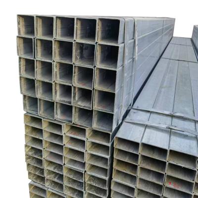 China Square Galvanized Tubing in Custom/Black/Galvanized 3/4 and 1 Inch Section Shape Tubes for sale