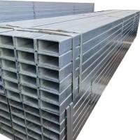 China 12M Length Welding Galvanized Square Pipe Steel Tube Gi Steel Metal 1.5x1.5 Inch for sale