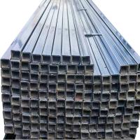 China 6m Length Non-oiled 4 x 4 inch Galvanized Square Steel Tube for Durable Construction for sale