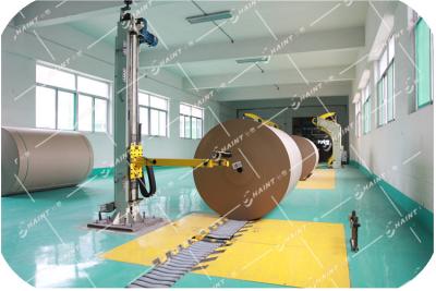 China Customized Paper Roll Handling Conveyor , Paper Reel Handling Equipment With Installations for sale