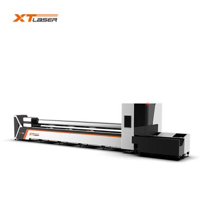 China CE FDA Tube Fiber Laser Cutting Machine With High Precision Double Servo Driven for sale