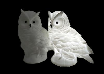 China Cute Mini Pure / Warm White Owl LED Night Light Soft PVC Material For Party Gift for sale