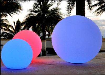 China 80cm LED Ball Lights Waterproof , PE Plastic Park Floating Pool Ball Lights for sale