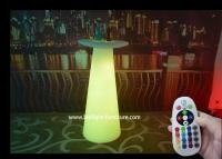 China Colorful Glow Bar Table 110 Cm Height  , Remote Control Illuminated Outdoor Furniture for sale