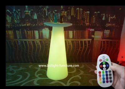China Colorful Glow Bar Table 110 Cm Height  , Remote Control Illuminated Outdoor Furniture for sale