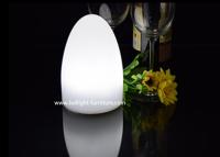 China Small LED Decorative Table Lamps , Rechargeable Egg Shaped Night Light for sale