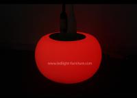 China PE Modern LED Coffee Table / Round Cocktail Table With Glass Top Or PVC Cover Top for sale