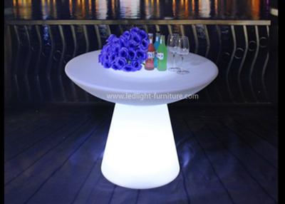 China Mushroom Shaped Patio LED Cocktail Table , Commercial Waterproof Light Up Coffee Table for sale