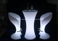 China Colors Changing LED Light Furniture , Remote Control LED Bar Stools And Tables for sale