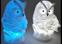 China Colors Changing Owl Animal LED Night Light / Led Light Up Toys for sale
