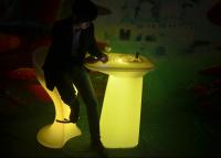 China Parties Led Cocktail Table 75 * 60 * 100cm 16 Colors With Bottle Holder for sale