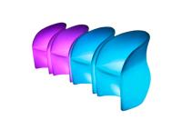 China Sofa LED Bar Chair Garden Set Glowing Lighting Furniture 100% Recyclable Polyethylene for sale