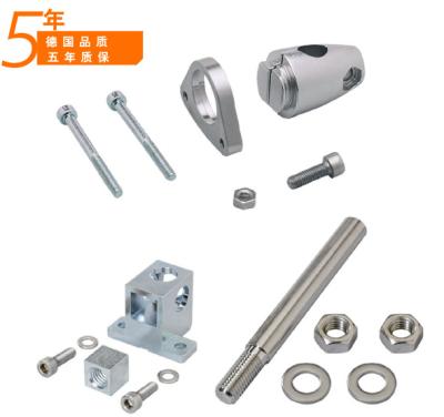 China IFM Mounting Set O1D 12mm Stainless Steel Clamp Cylinder Mounting with M4x45 Screws for sale