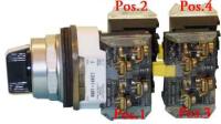China 800H-NR9KP4B 30mm Selector Switch 110°C High Temp Limit for sale