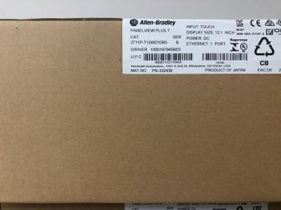 China Allen-Bradley 2711P-T12W21D8S PanelView Plus 7 12-inch Color Touch HMI with Ethernet and 24VDC Power for sale