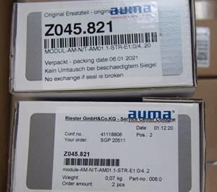 China AUMA Positioner Assembly Z045.821 Part 008.0 with 5K Ohm Potentiometer for SAR14.1-F14 Actuator Control Unit for sale