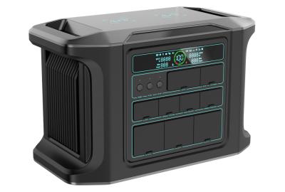 China Emergency Portable Power Station 2160Wh LiFePO4 2200W with 15 Outputs for sale