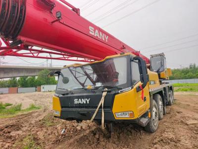 China 2023 Sany Used Crane STC550T5 Main Boom 45.5 M Jib 16 M Counterweight 9.8 Tons Running Time 3079h Mileage 9791km Excellent Working Condition for sale