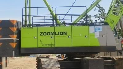 China 2021 Zoomlion ZCC850V Used Crawler Crane 85 Ton Capacity with 40m Main Arm 18m Jib 6850 Operating Hours for sale