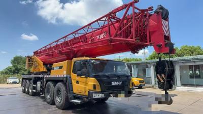 China 2022 Sany STC1300C8 used crane with an 85.5-meter boom, a 24-meter jib, and a 57-ton counterweight is in excellent working condition. for sale