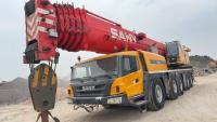 China 2013 Sany SAC2200 Used Crane Has A 62-Meter Boom, A 43-Meter Jib, And A 78-Ton Counterweight. It'S In Excellent Working Condition. for sale