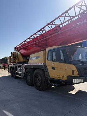 China 92m Tower Boom Length SANY Truck Crane Offering 25 Tons Hoist and Electronic Proportional Control System Designed for Lifting for sale